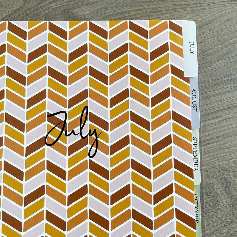 Monthly Binder Dividers Set for Classic Size Happy Planners, 9-disc ...