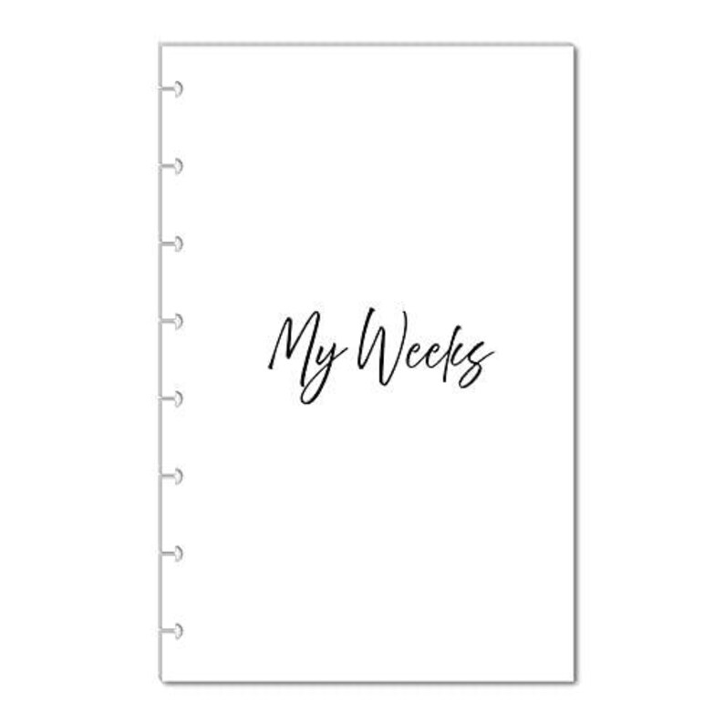 7-disc Undated Weekly Planner Inserts Fits Mini Happy Planners and ...