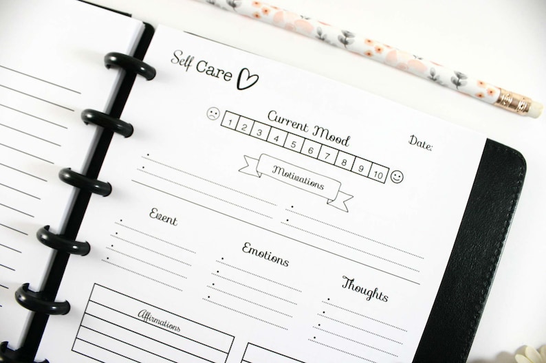 Self Care Planner Inserts for Half Letter Discbound Planners, Fits With ...