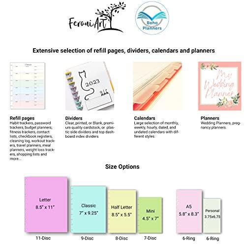 7-disc Undated Weekly Planner Inserts Fits Mini Happy Planners and ...