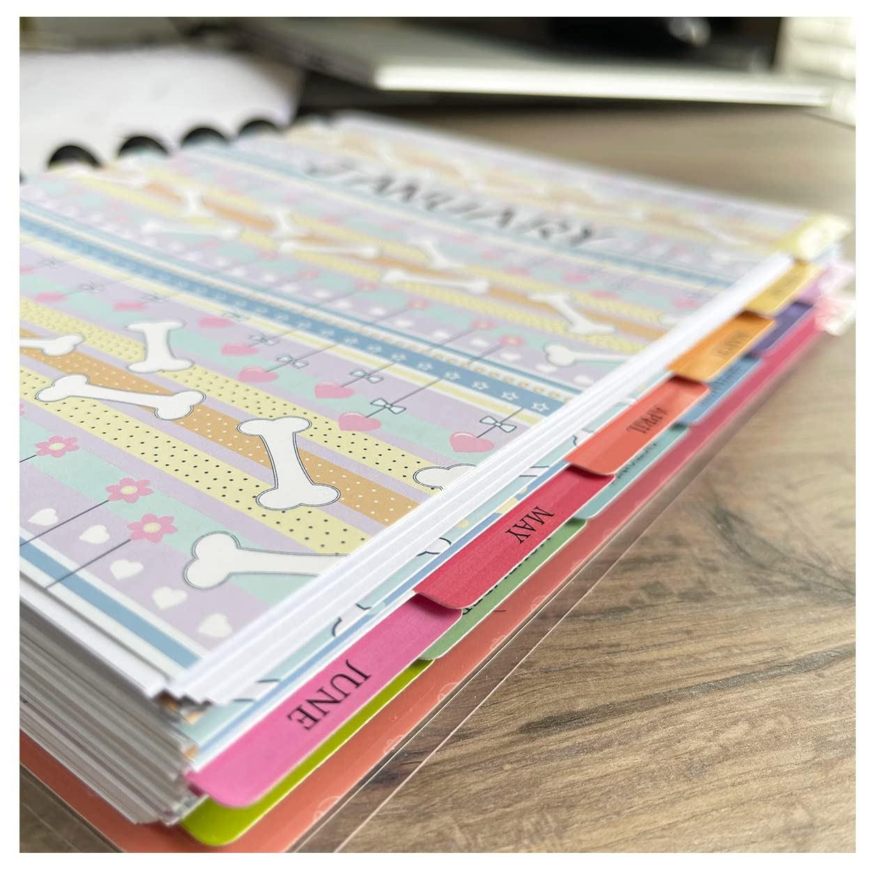 Monthly Binder Dividers Set for Classic Size Happy Planners, 9-disc ...