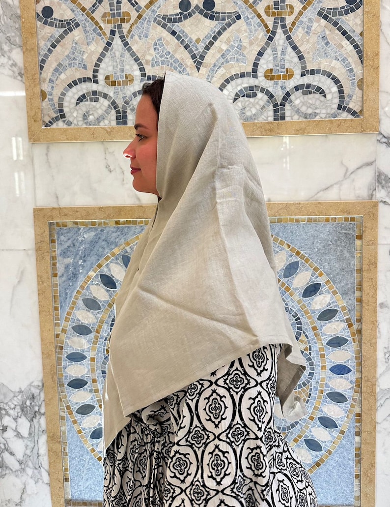 Linen Hijab, Elegant Islamic Scarf, Womens Clothing - Etsy
