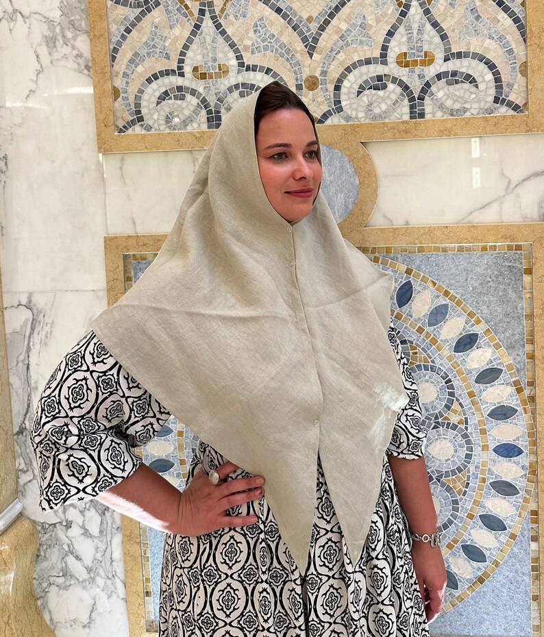 Linen Hijab, Elegant Islamic Scarf, Womens Clothing - Etsy