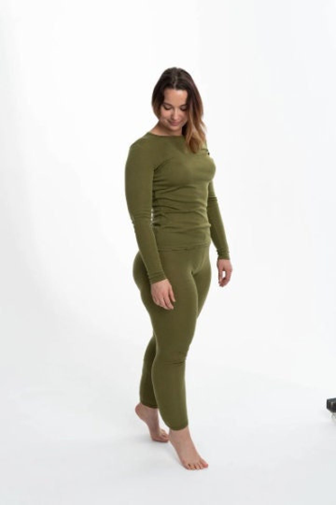 Plus Size Merino Wool Pajama Set for Women Wool Pants - Etsy