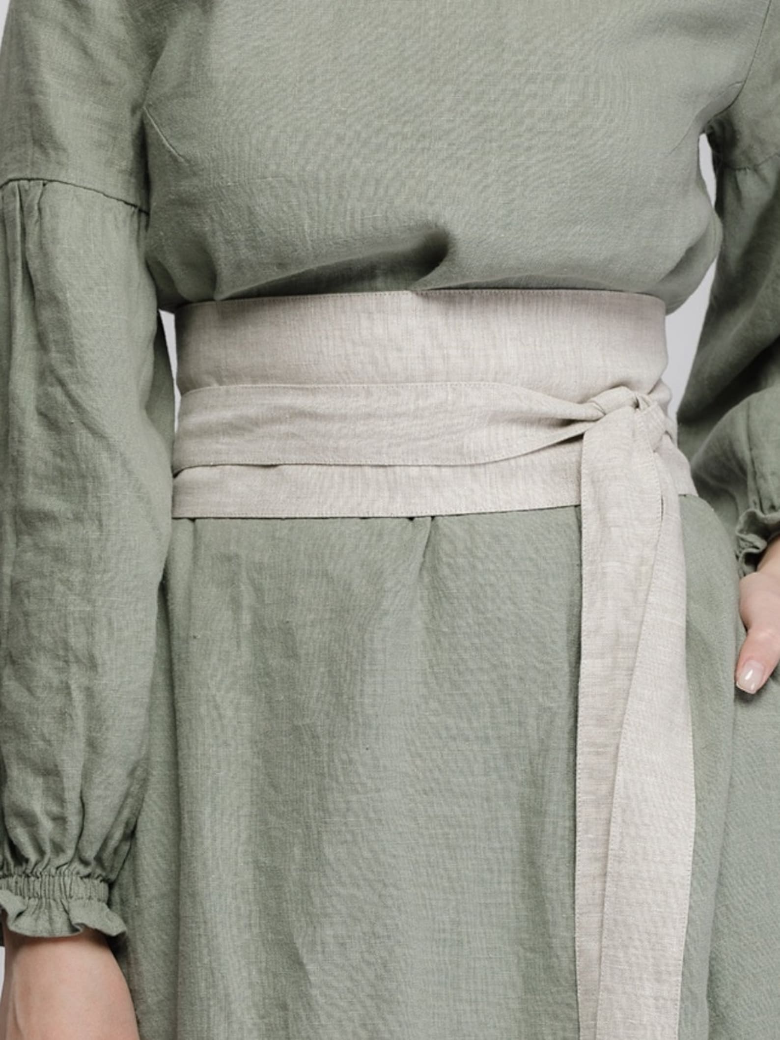 CORSET Belt, OBI Belt, LINEN Belt, Wide Waist Belt, Personalized ...