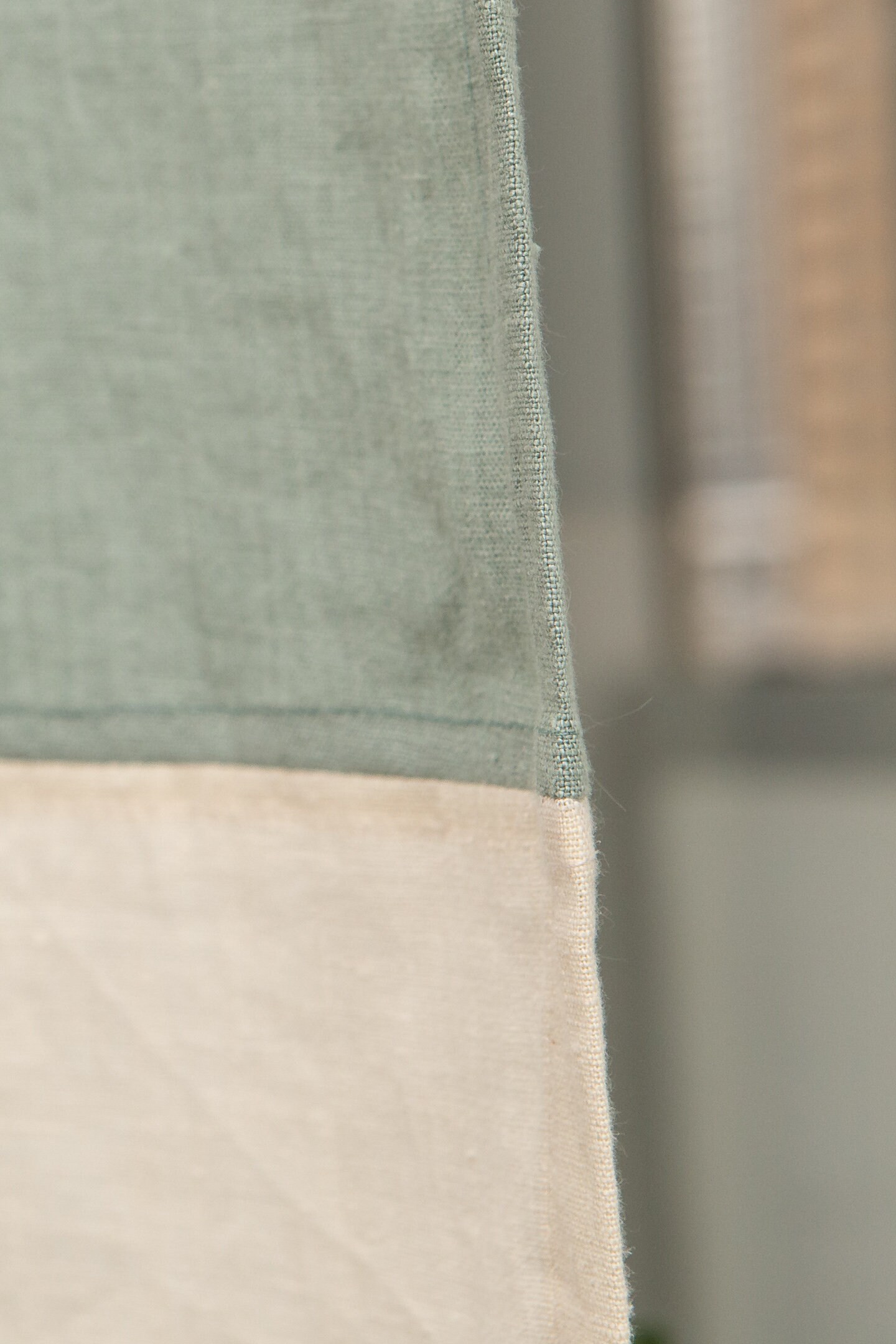 Japanese Linen Noren, Linen Noren Curtain, Double Color Room Divider ...