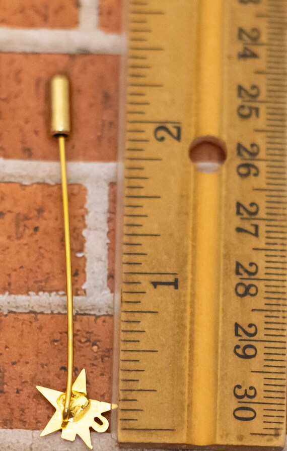 Vintage Silver Tone Cross Gold Tone Star Stick Pin - … - Gem