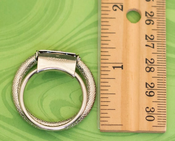 Vintage Minimalist Snakeskin Silver Ring Clip by West… - Gem