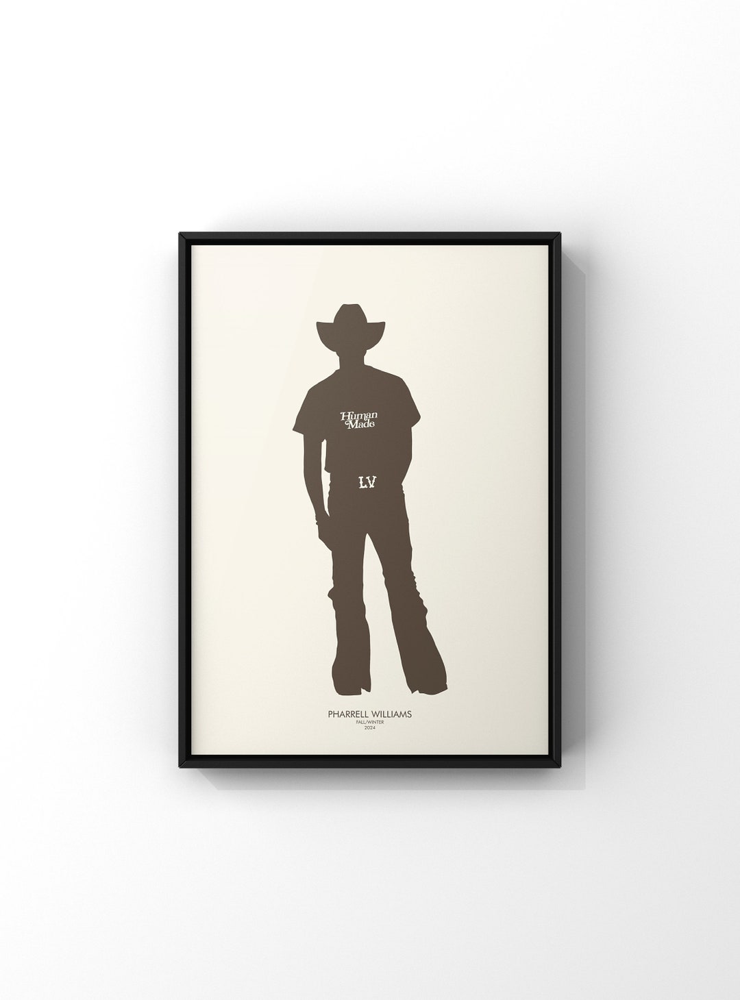 Silhouette Poster: Pharrell Williams (kunst-druck | Wand-kunst) - Etsy