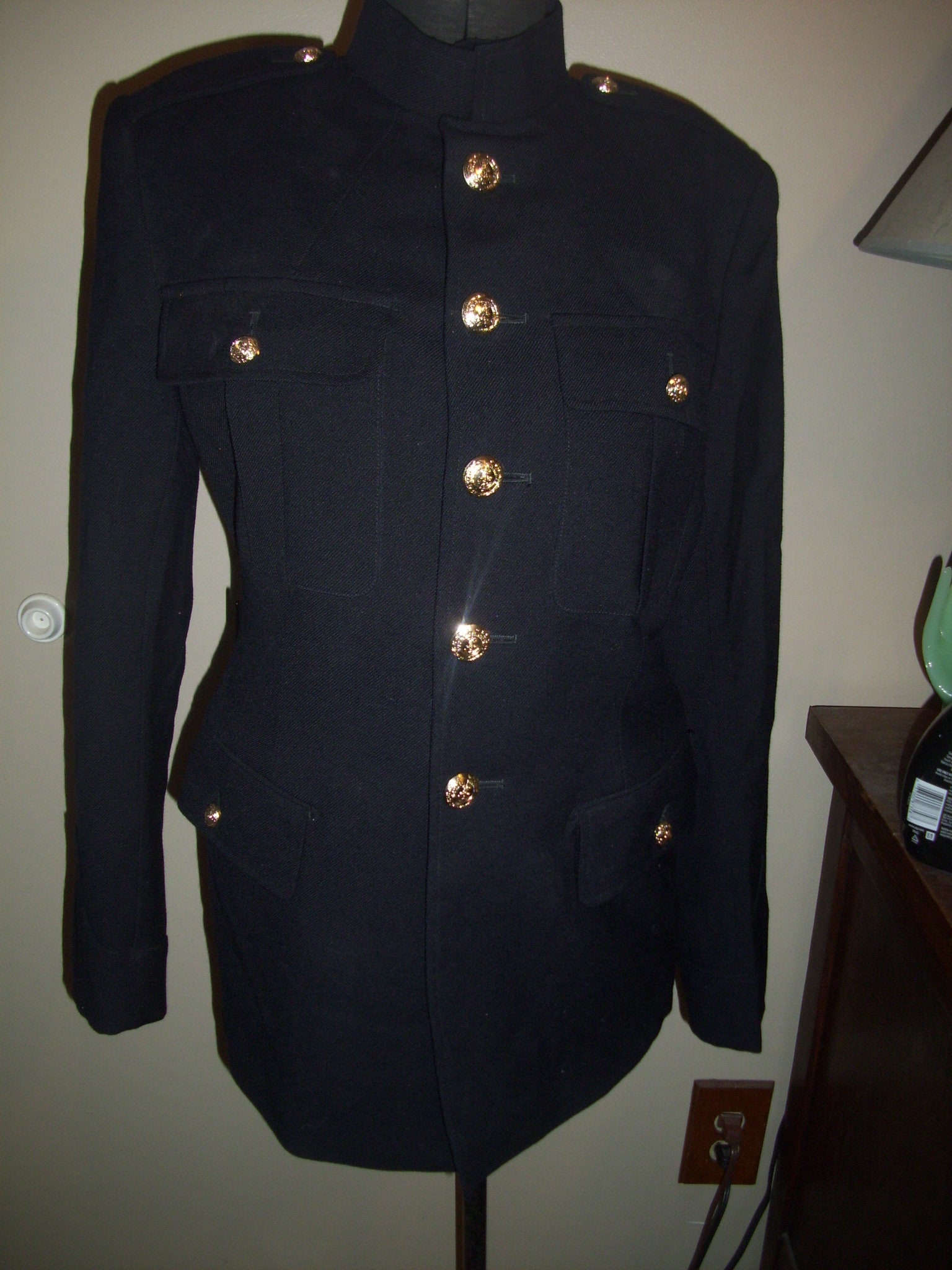 Vintage USMC Marine Corps Wool Formal Dress Uniform Coat Jacket, Size ...