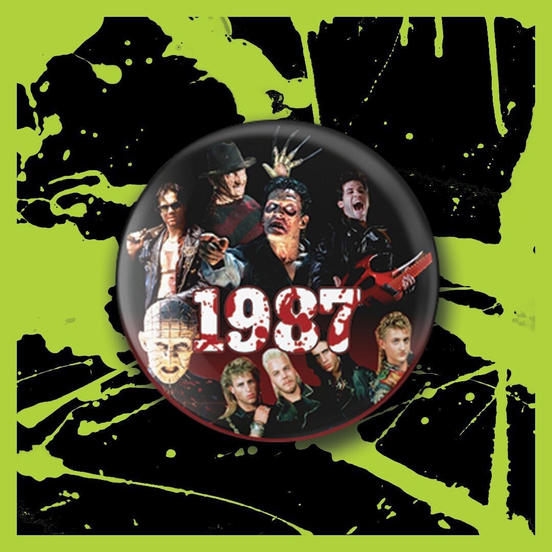 1987 80s Horror Button 2.25 - Etsy