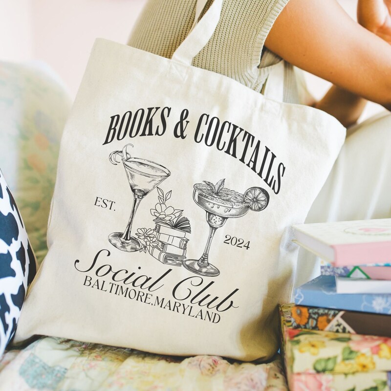 Book Club Tote Bags - Etsy