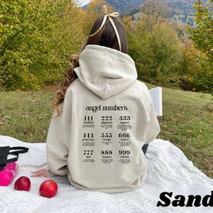 Angel Number Hoodie Mystical Celestial Hoodie Angel Core - Etsy