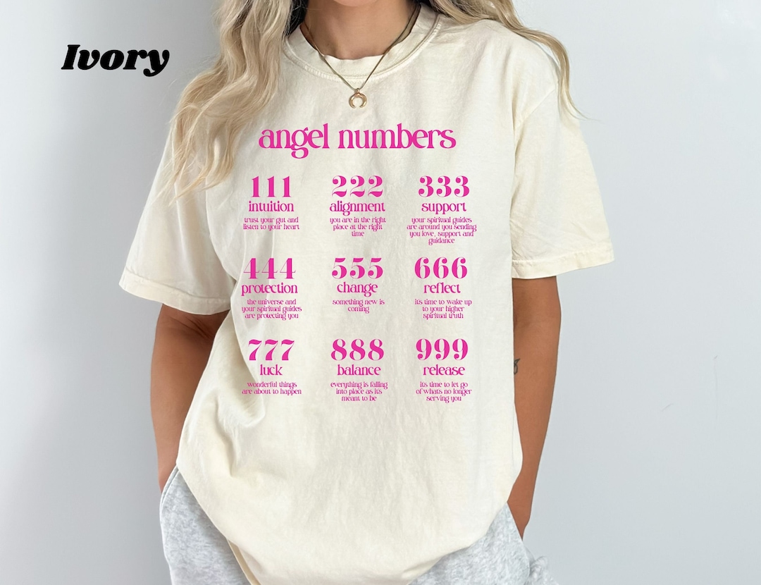 Angel Number Shirt, 444 Shirt, 777 Shirt, Spiritual Shirt, Oversized ...