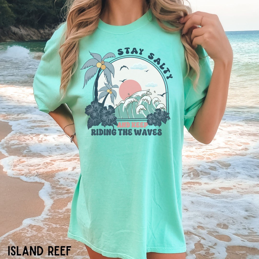 Inspirational Summer Comfort Colors Tshirt, Oversized Trendy, Beachy ...