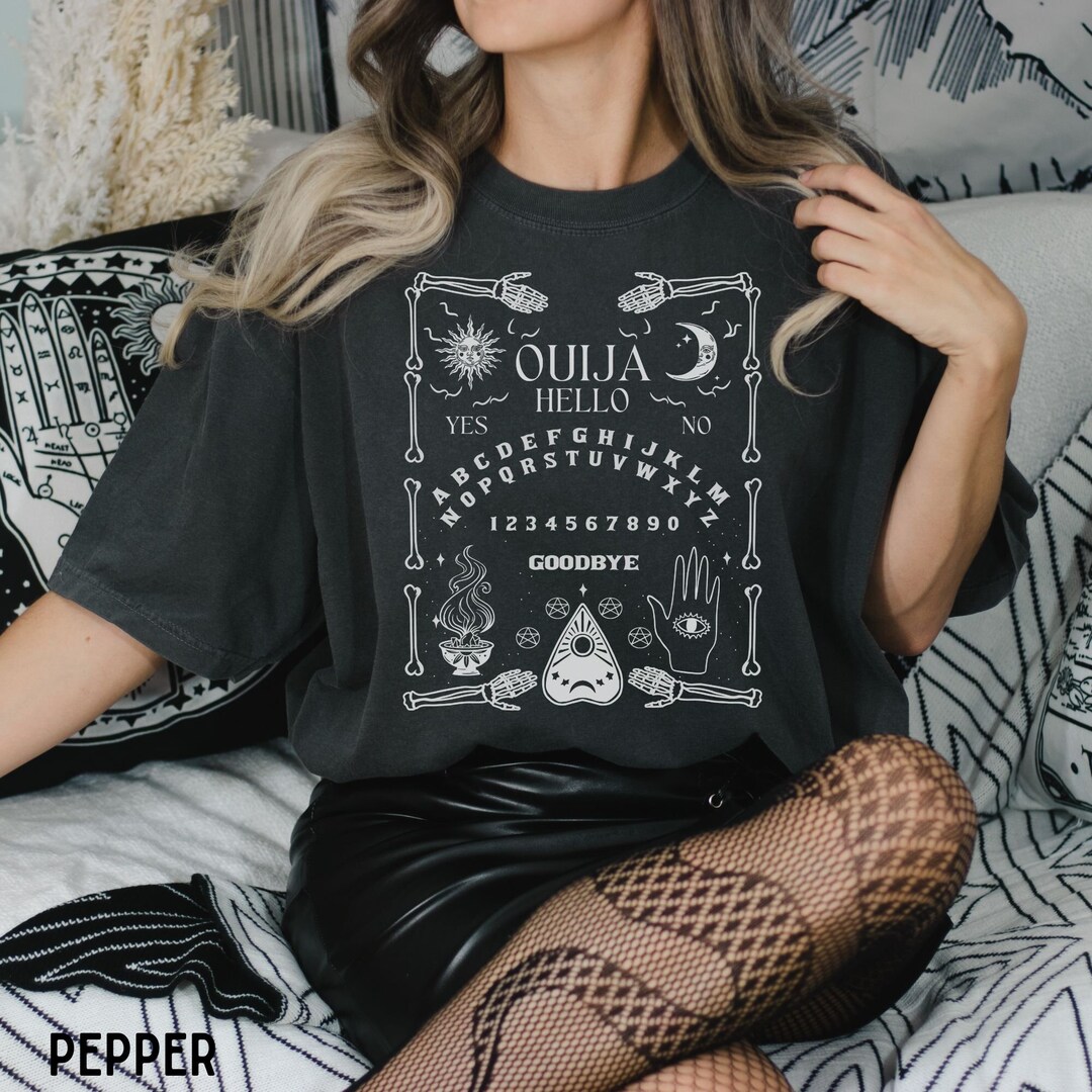 Retro Ouija Board Tshirt, Occult Clothing, Witchy Shirt, Halloween ...