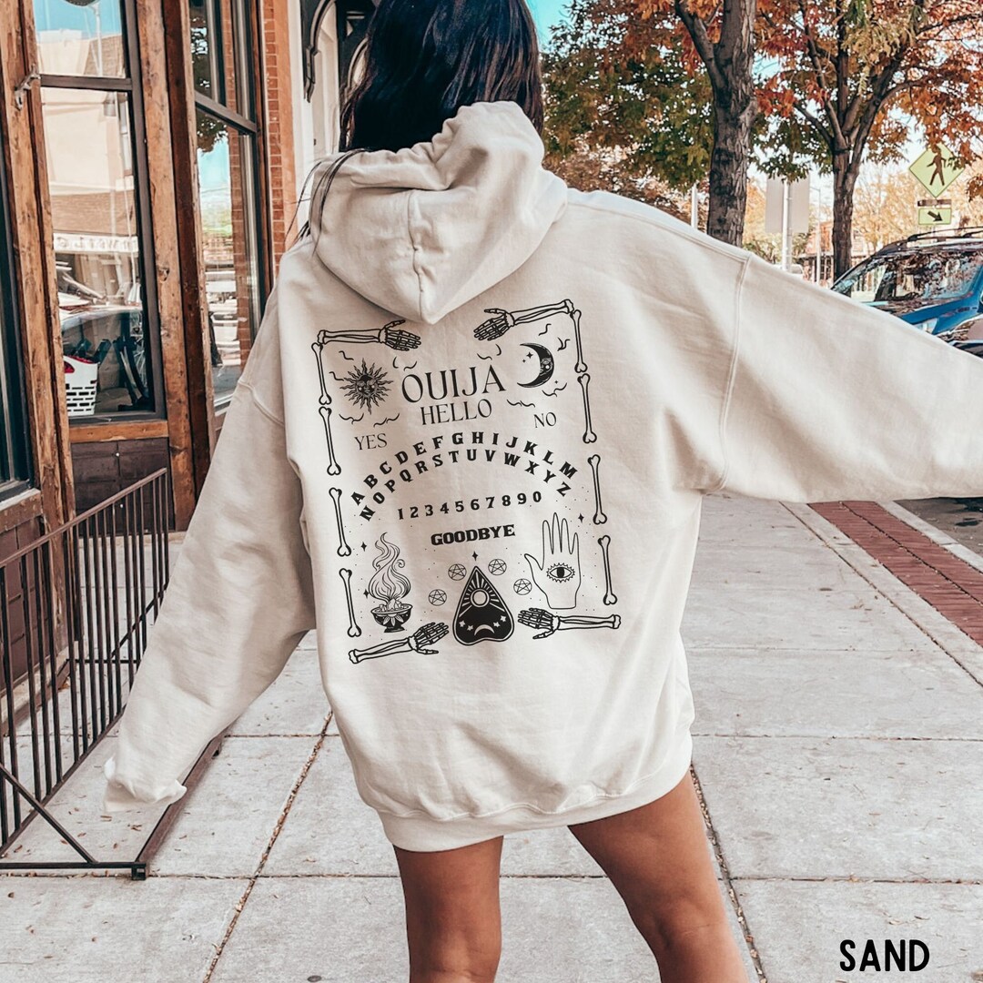 Retro Ouija Board Hoodie, Occult Clothing, Witchy Sweatshirt, Halloween ...