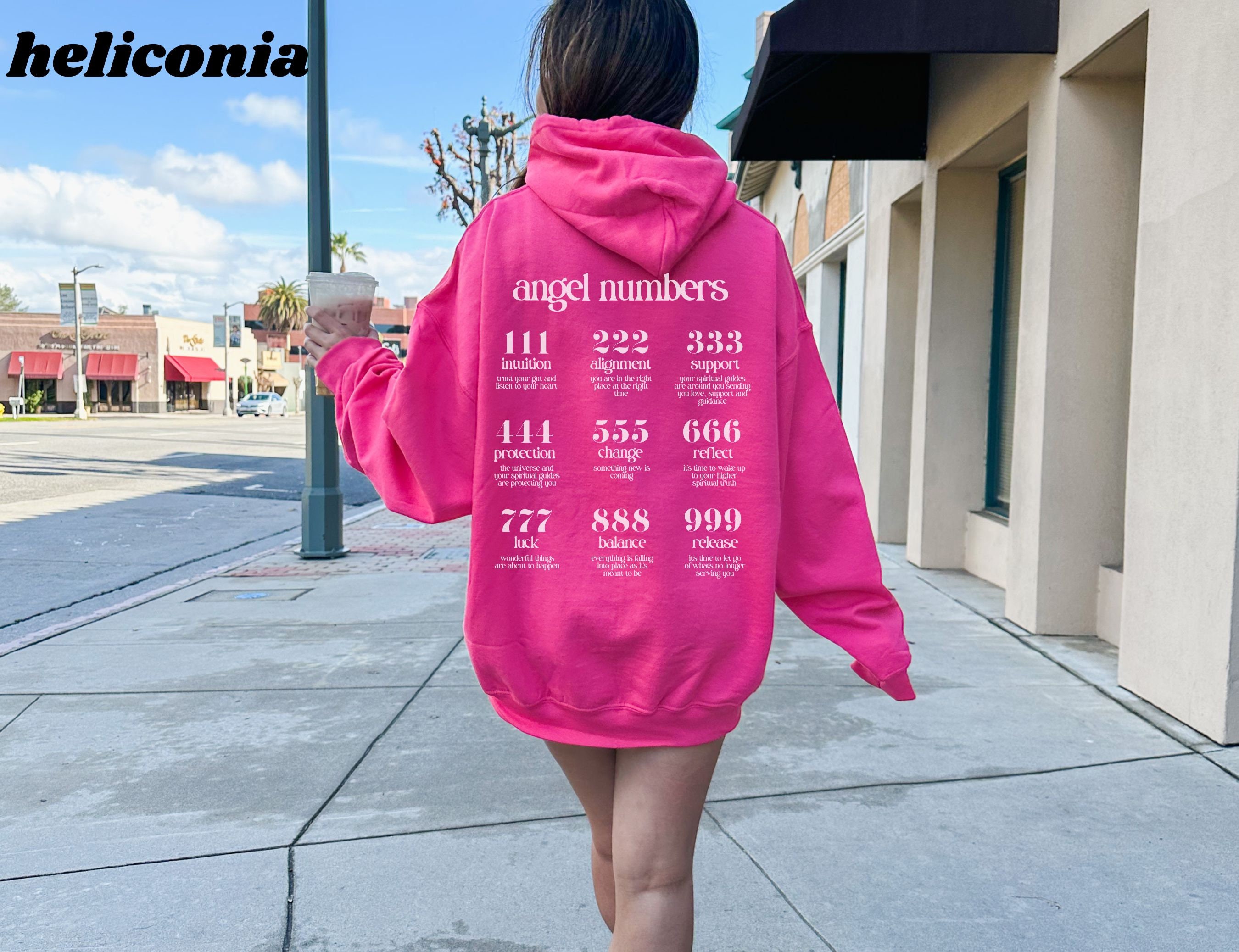 Angel Number Hoodie, Mystical Celestial Hoodie, Angel Core Aesthetic ...