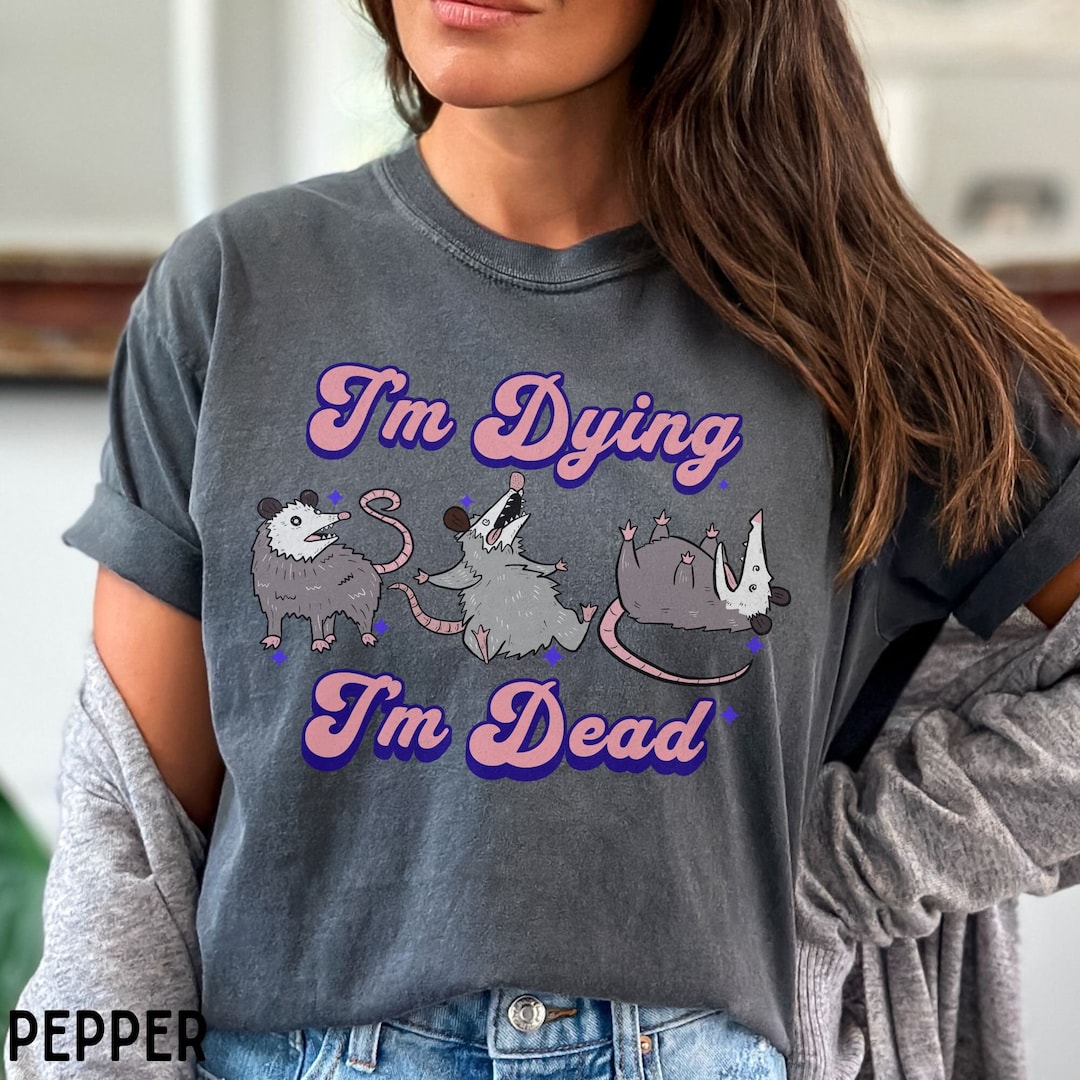 Funny Possum Shirt, Opossum Graphic T-shirt, Comfort Colors Oversized ...