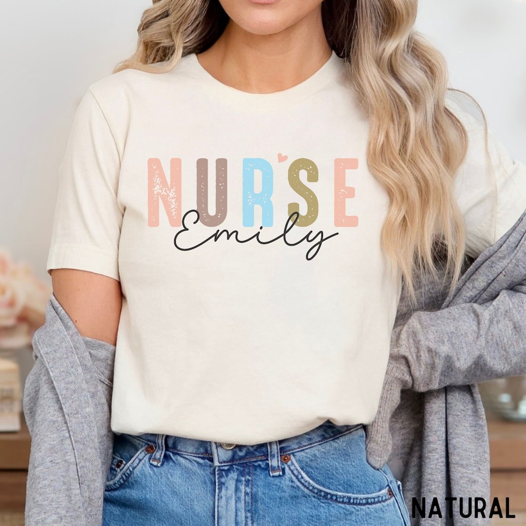 Custom Nurse Shirt, Nurse Appreciation Gift, RN Shirts, Personalized ...