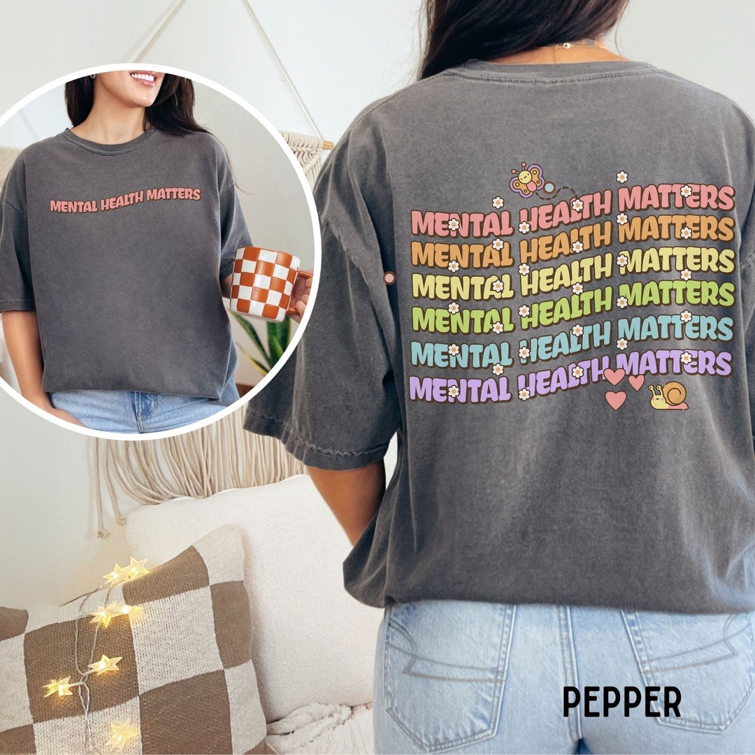 Retro Mental Health T-shirt, Mental Health Matters Crewneck, Mental ...