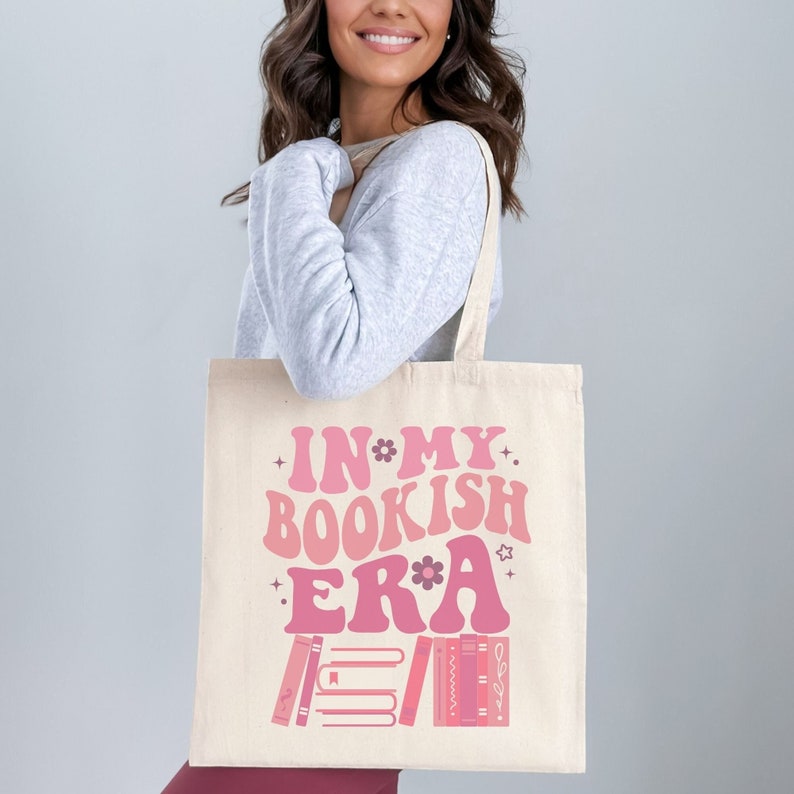 In My Bookish Era Literary Tote Bag Reading Era Tote Book - Etsy