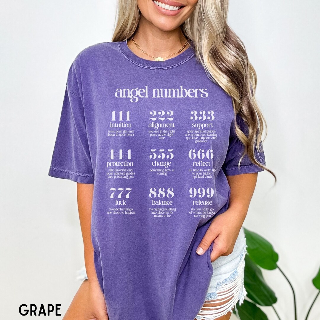 Angel Number Shirt, 999 Angel Number, Oversized Comfort Colors Tee ...