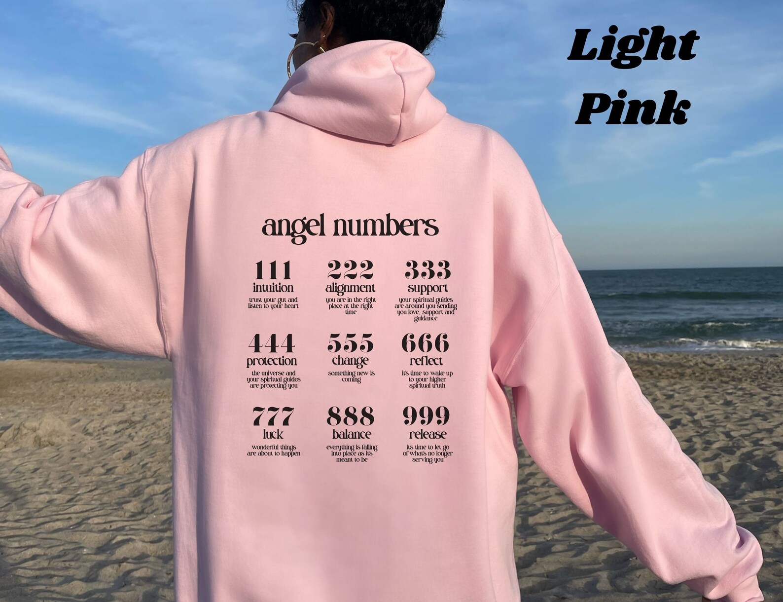 Angel Number Hoodie Mystical Celestial Hoodie Angel Core - Etsy