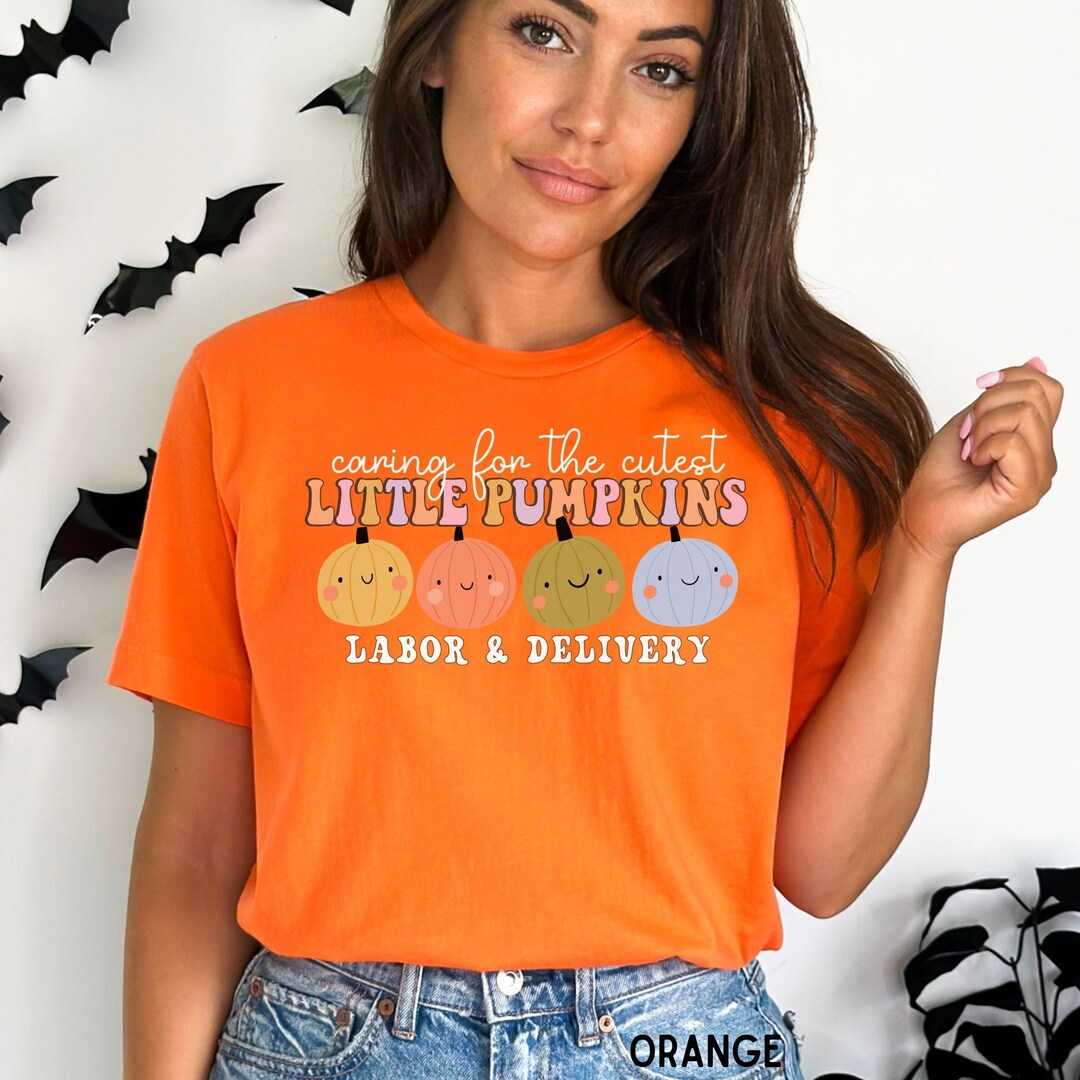 Fall Nurse Tshirt, Labor and Delivery Nurse Shirt, Autumn Nurse Tee ...