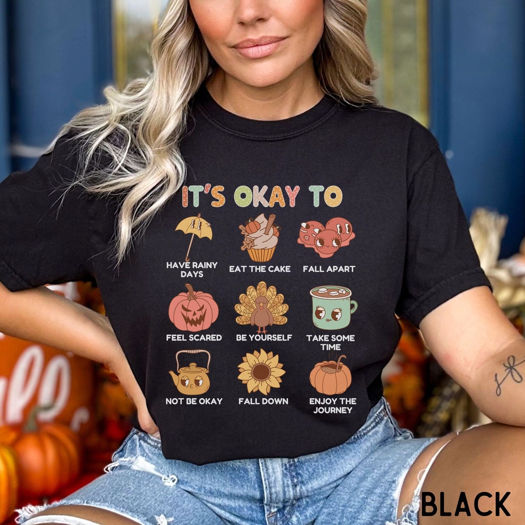 Fall Mental Health T-shirt, Mental Health Awareness, Therapist Gift ...