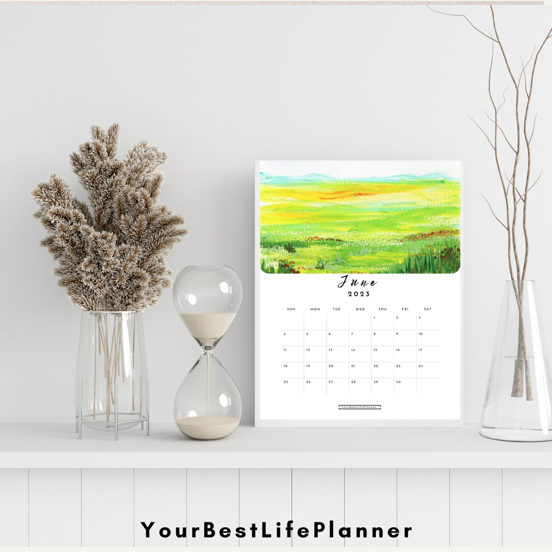 2023 Lanscape Calendar Printable Calendar PDF - Etsy