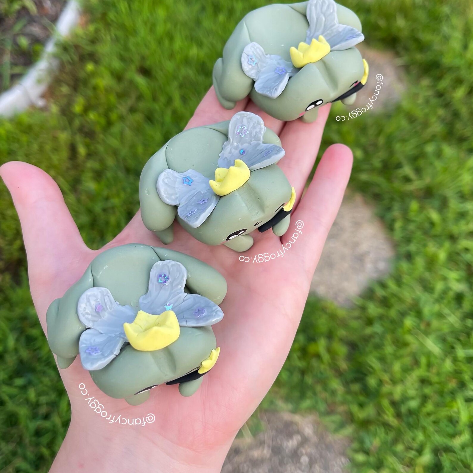 Handmade Fairy Frog Chubby Desk Buddy | Sculpture | Pen Holder | Thicc ...