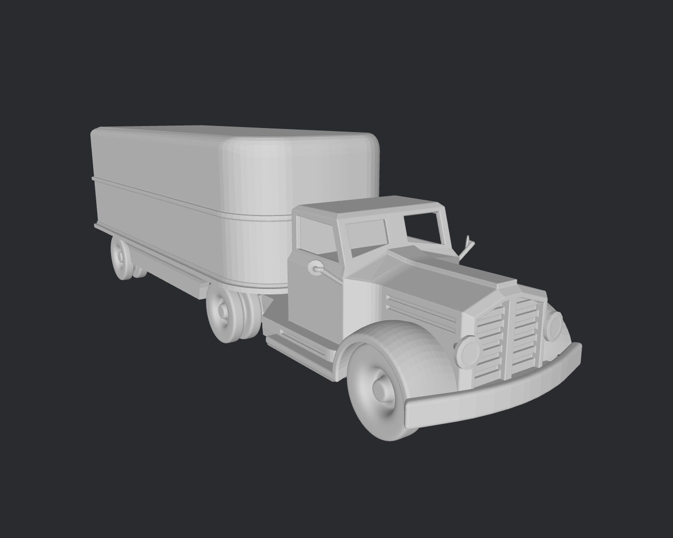 HO Scale Truck and Trailer Stls - Optimized for FDM 3D Printing ...