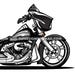 Bagger Motorcycle Drawing: Digital Artwork Files (PNG & JPG) - Etsy
