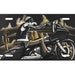 Motorcycle Art, Custom License Plate, Skeleton Biker Illustration ...