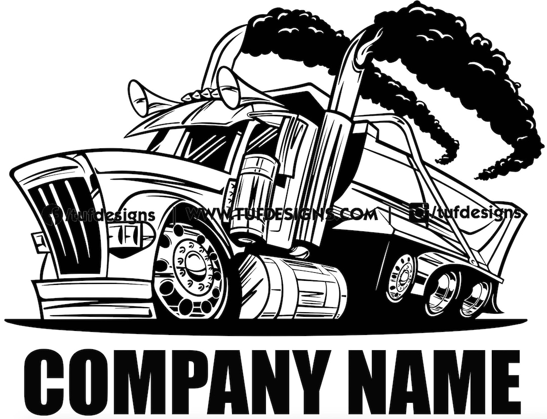 SVG Personalized Lowered Dump Truck Vector Artwork - Etsy