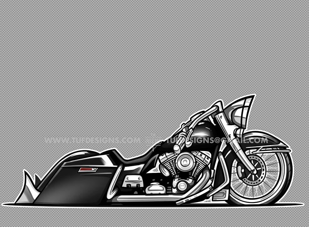 Lowrider Motorcycle Drawing, Cholo Style Bagger, Biker Logo Design ...