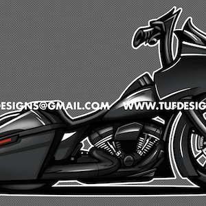 Motorcycle Drawing, Harley Davidson Art, Road Glide Artwork, Cartoon ...