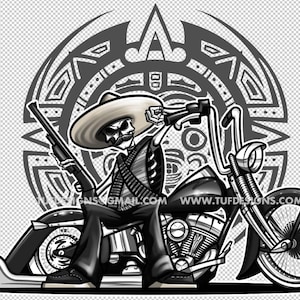 Skeleton Biker Art, Motorcycle Drawing, Cholo Style Vicla, Downloadable ...