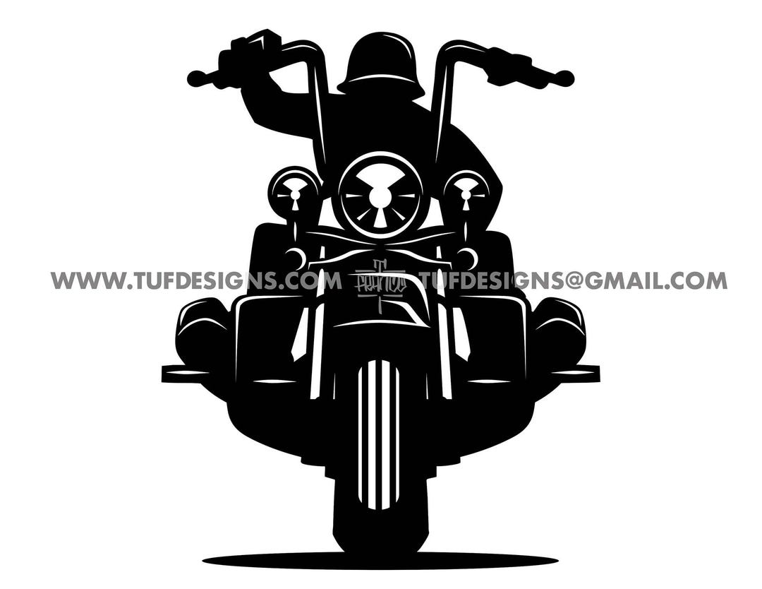 SVG Motorcycle Artwork, Bike Rider Illustration, Biker Drawing, Logo ...