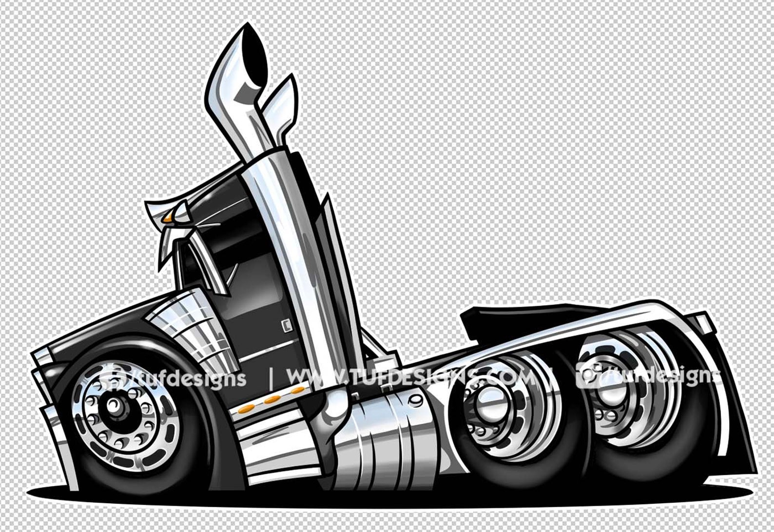 Semi Truck Drawing, Peterbilt Png Design, Trucking Company Logo ...