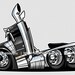 Semi Truck Drawing, Peterbilt Png Design, Trucking Company Logo ...