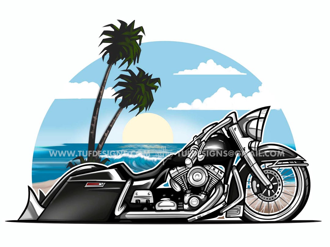 Lowrider Motorcycle Drawing, Cholo Style Bagger, Biker Logo Design ...
