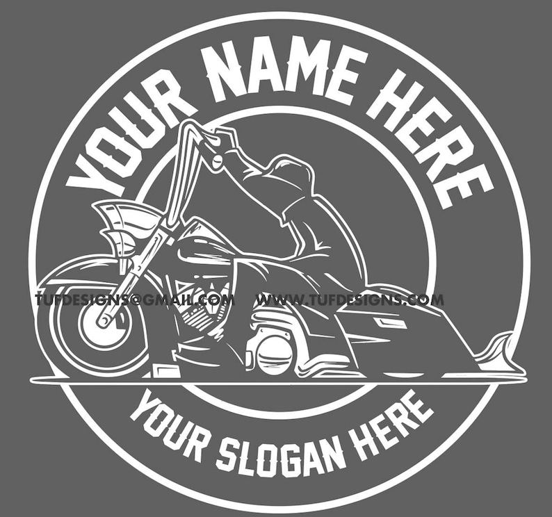 Bagger Motorcycle Drawing, Cholo Style, Custom Name, Vector, SVG ...