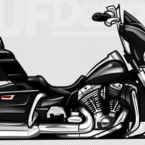 Touring Motorcycle Drawing: Digital Artwork (PNG and JPG Files) - Etsy