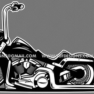 Motorcycle Artwork, Biker Logo Design, SVG Files, Lowrider Bike Drawing ...