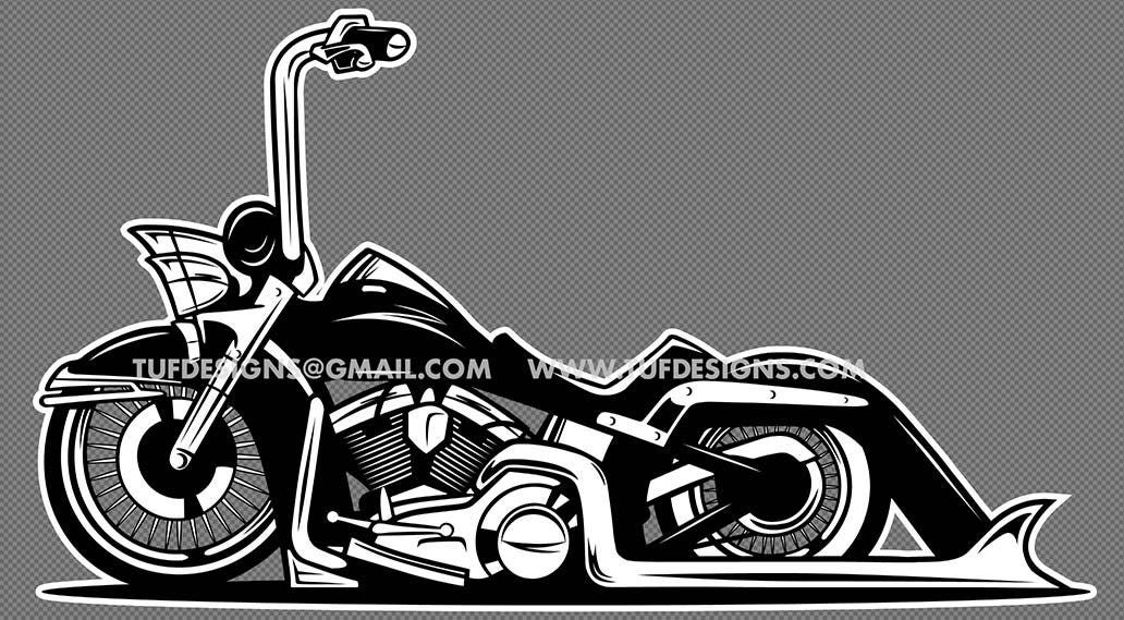 Motorcycle Artwork, Biker Logo Design, SVG Files, Lowrider Bike Drawing ...