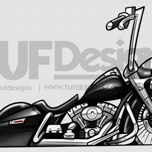 Black Cholo Style Bagger Motorcycle Lowrider Biker Digital Art - Etsy UK