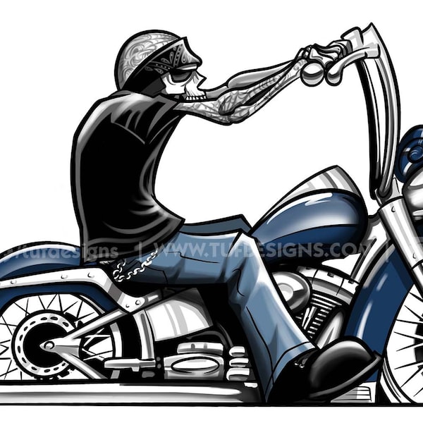 Motorcycle Art Cholo Style - Etsy