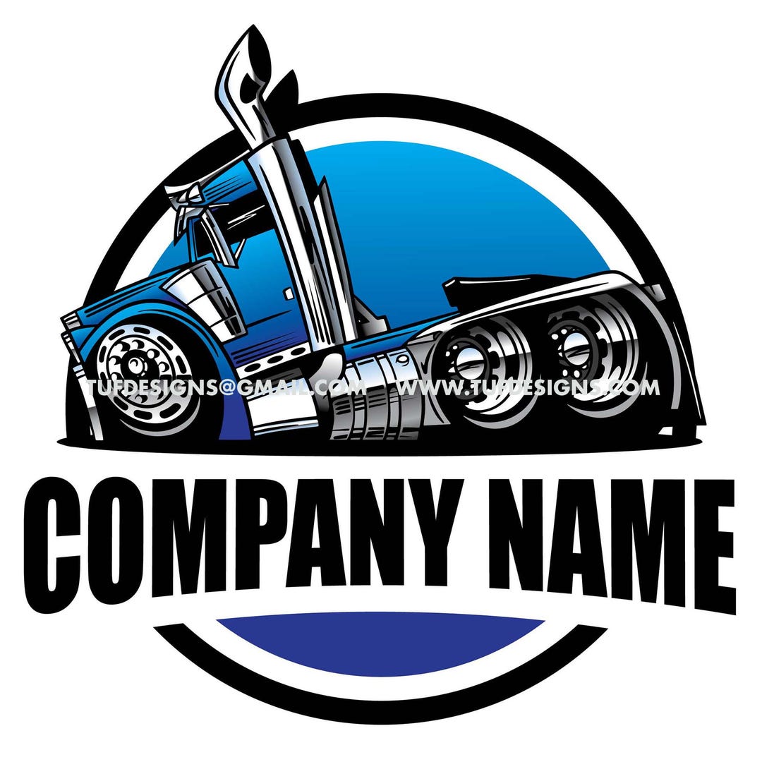 SVG Semi Truck, Trucking Company Logo, Big Rig Vector Art, Truck Driver ...